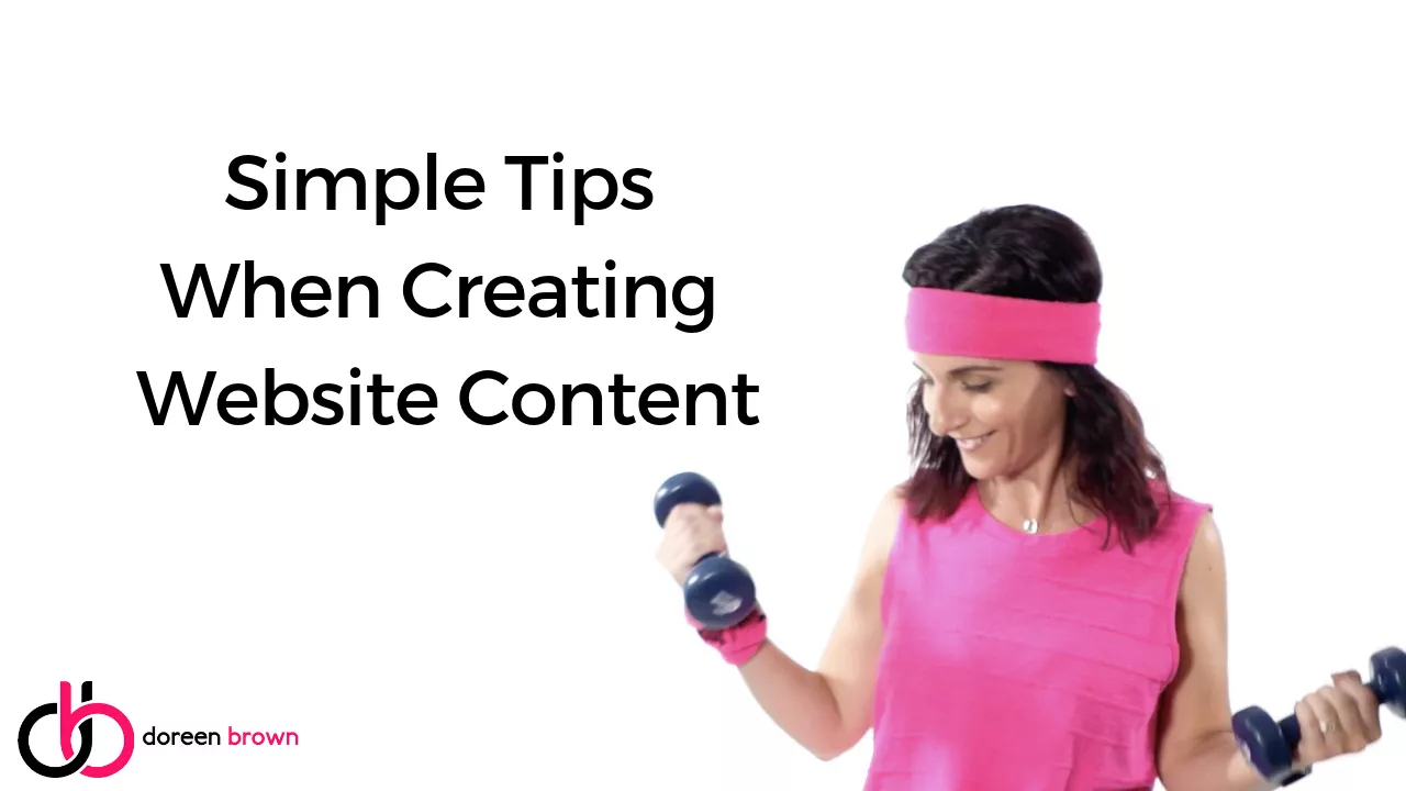 Simple Tips When Creating Website Content | Let's Get Visible